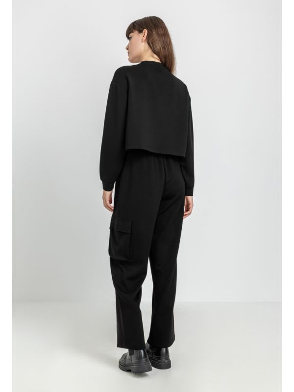 Drop Shoulder Oversized Crop Top